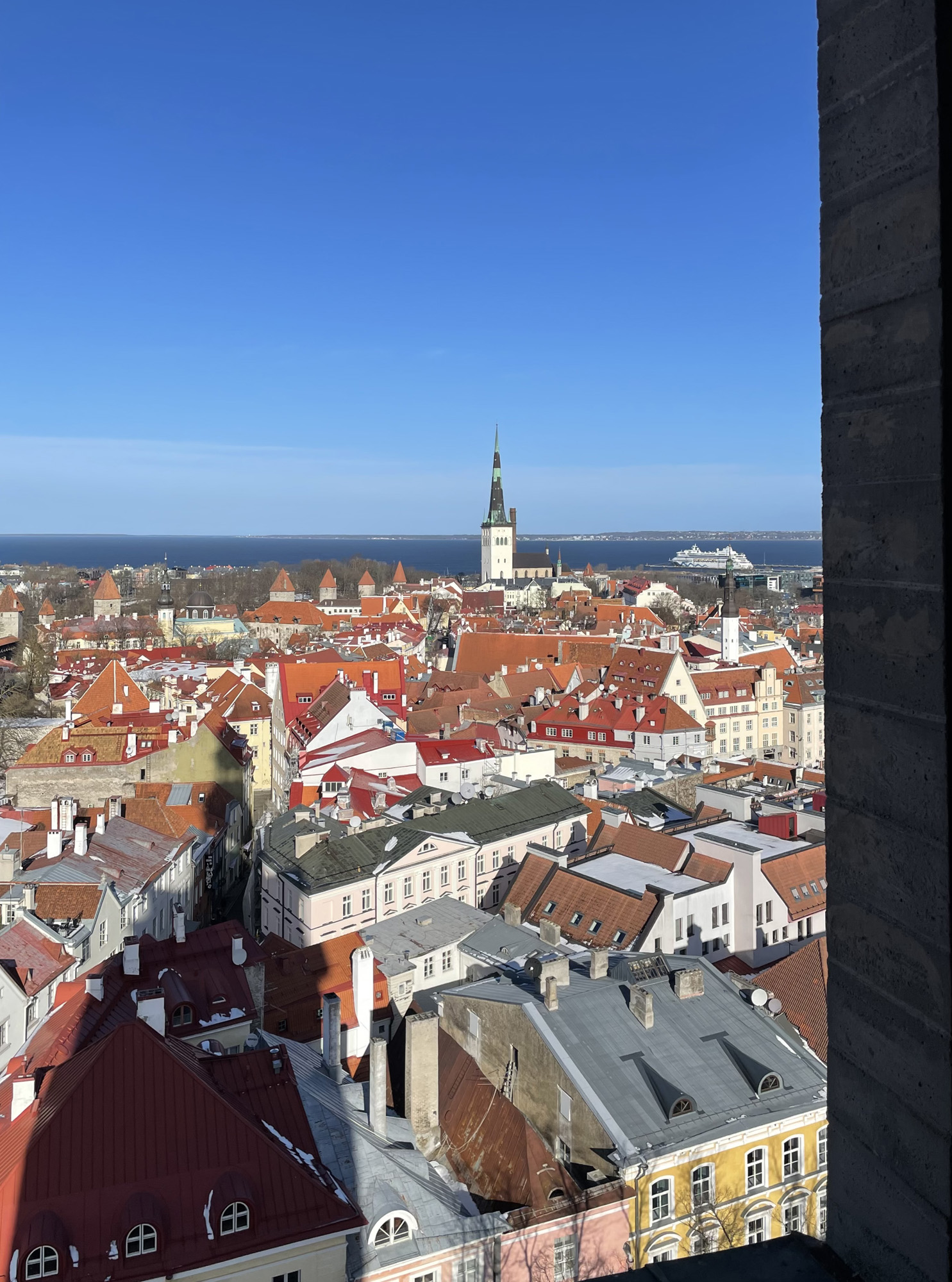 A new lift in the Niguliste Museum will now take you up to the skydeck ...